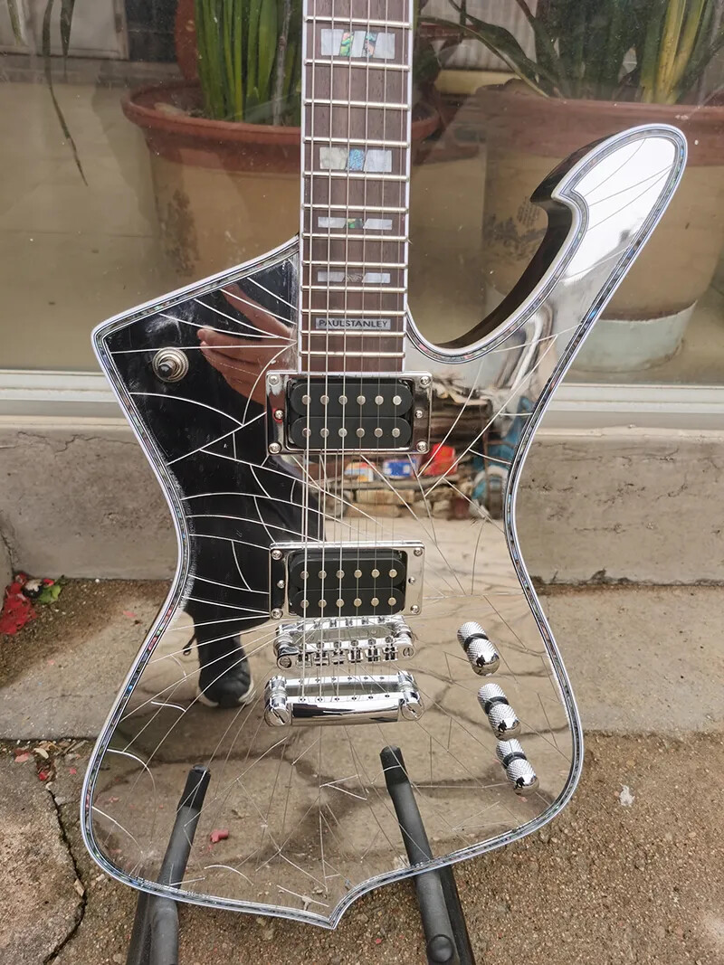 Domestic PAUL STANLEY Signature High Quality Electric Guitar, Mirror ...