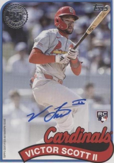 2024 Topps Update Series - 1989 Topps Baseball Autographs Victor Scott ...