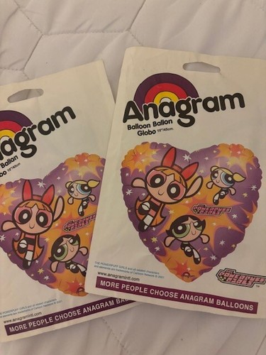 THREE (3) Vintage Anagram Powerpuff Power Puff Girls balloons 18" | eBay