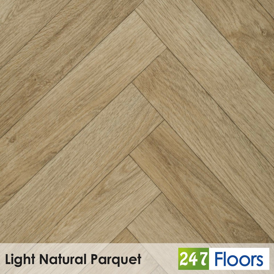 Herringbone Vinyl Flooring £9.99 Free Delivery Parquet Lino Kitchen ...
