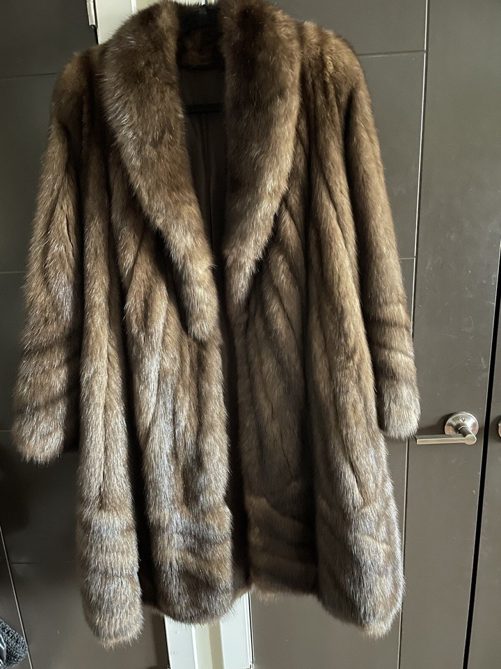 Opulent 100,000$ RUSSIAN SABLE FUR COAT Fits Sizes XL 2XL 3XL US Size 14-18 | eBay