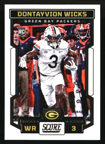 Dontayvion Wicks 2023 Score #358 FOOTBALL Card | eBay