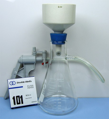 1000 mL FILTRATION FLASK / BUCHNER FUNNEL / VACUUM PUMP / Filtration ...