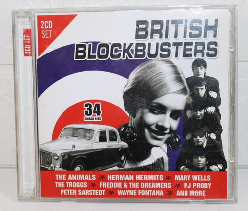BRITISH BLOCKBUSTERS 2 CD Compilation Set Animals Troggs Georgie Fame ...