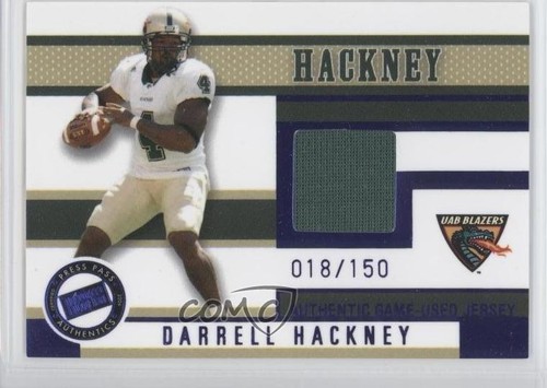 2006 Press Pass - Game-Used Jersey Darrell Hackney #JC/DH Blue /150 ...