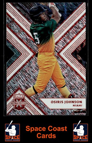 2018 Panini Elite Extra Edition Osiris Johnson #52 /99 Status Red Die ...