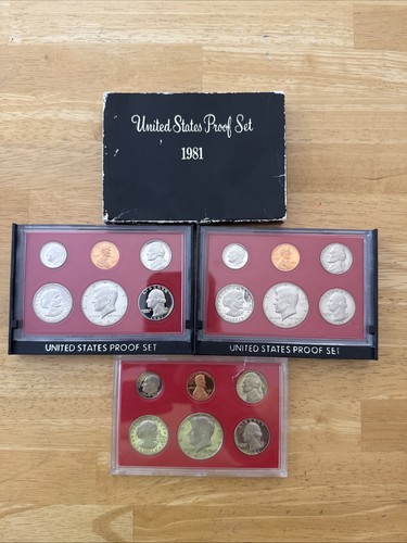 1981 United States Proof Set US Mint ~ 6 Coins Lot of 3 | eBay
