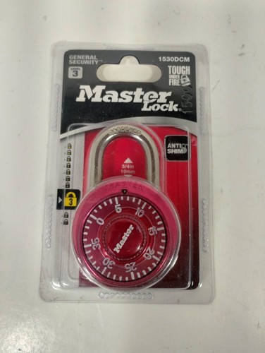 Master Lock 1530DCM Combination Lock RED New School Locker Sealed | eBay