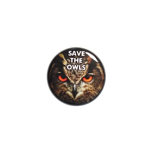 Save The Owls Button Cool Positive Awesome Rad Backpack Pin Pinback 1 ...