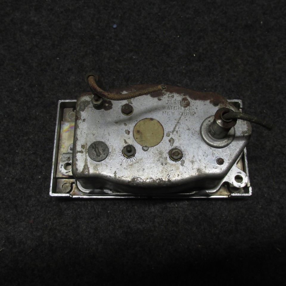 1949 49 Chrysler Mopar Dash Gauge Jaeger Car Clock & Chrome Bezel Hot ...