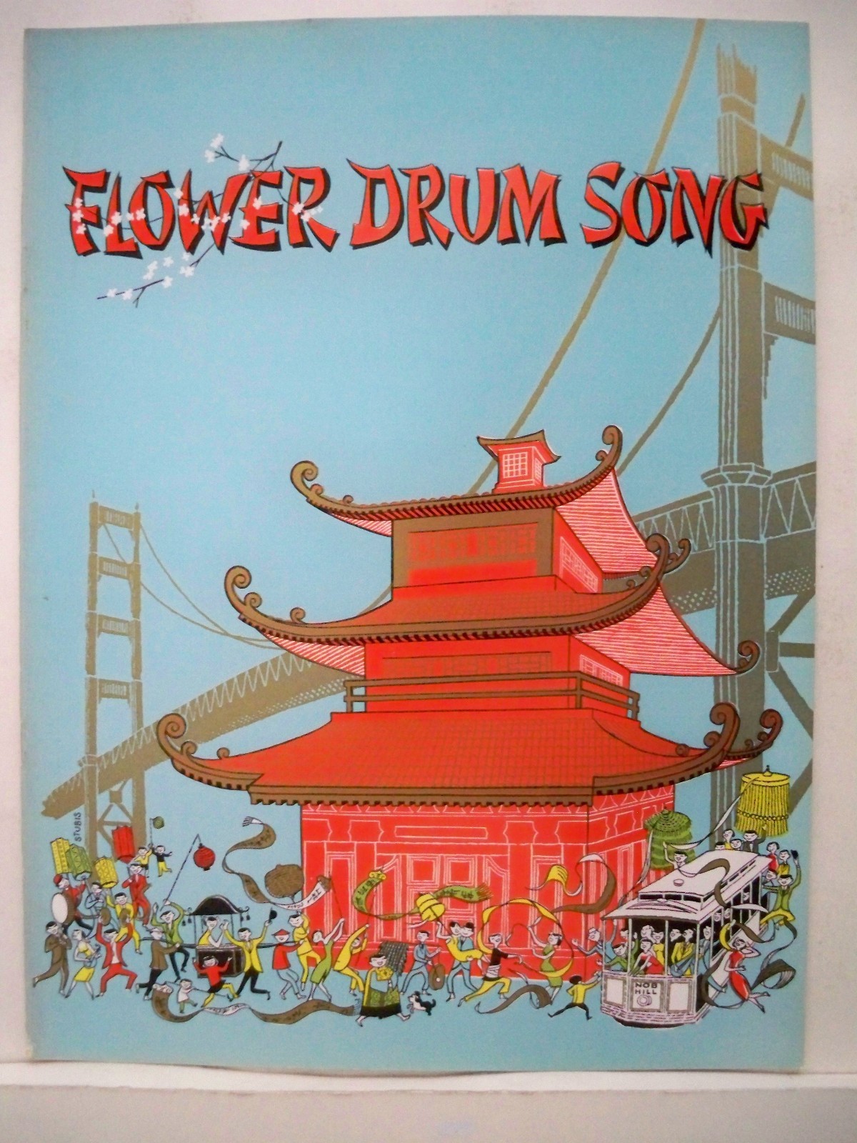 FLOWER DRUM SONG Souvenir Program CELY CARRILLO / LARRY BLYDEN / KEYE ...