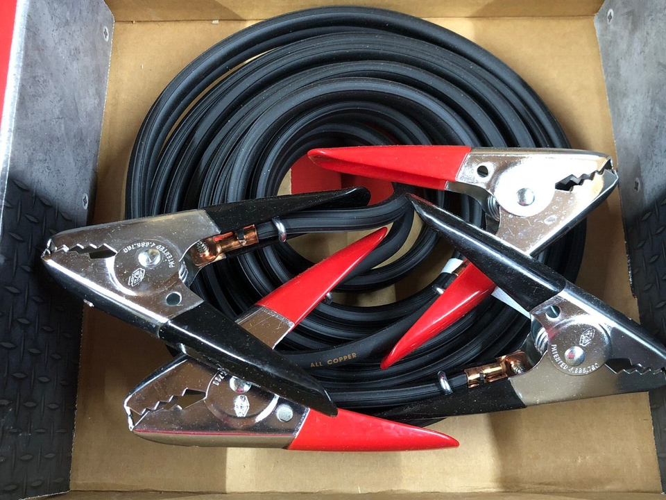 USA MIZE WTL416 PROFESSIONAL HEAVY DUTY 4 GA 16' JUMPER BOOSTER CABLES ...