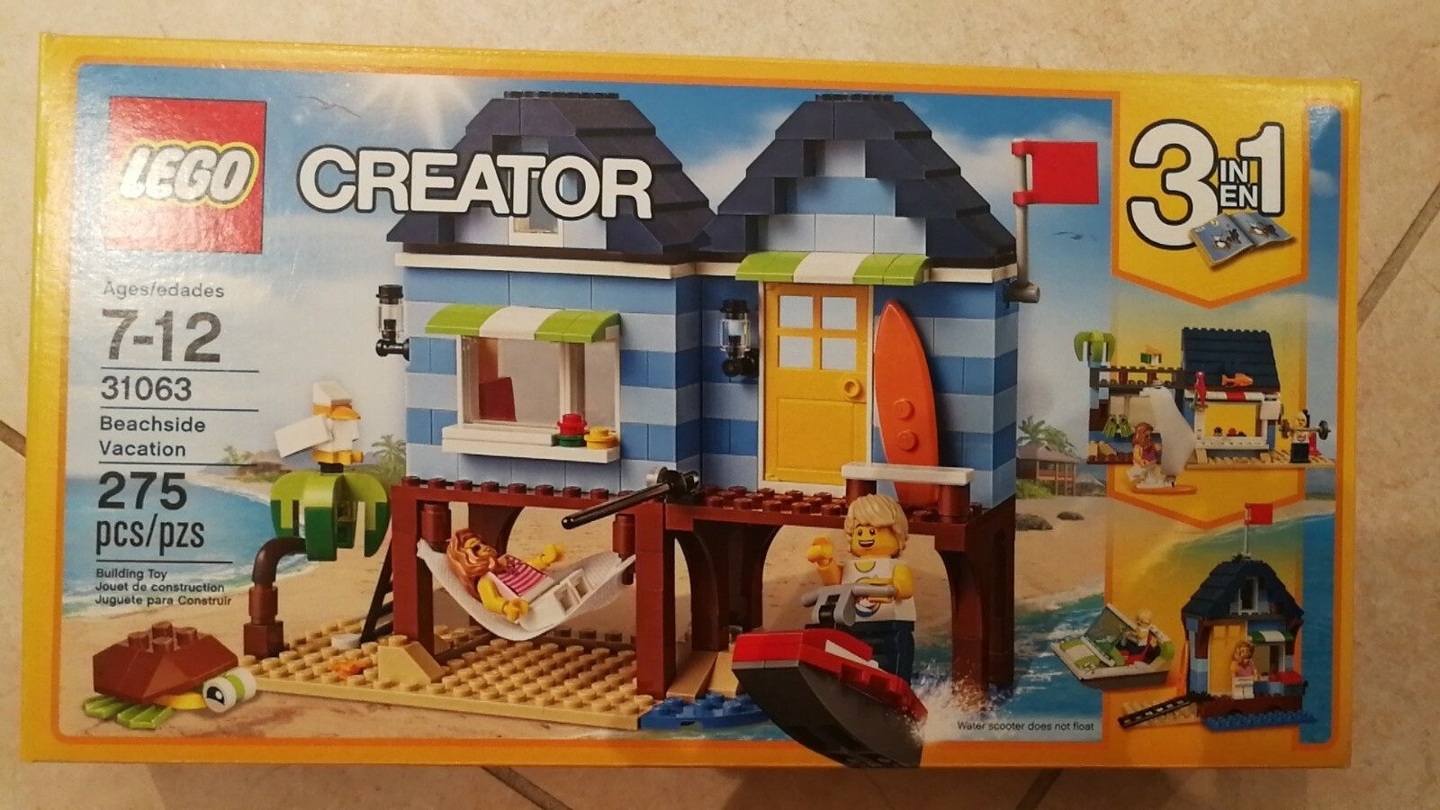 LEGO 31063 - Creator Beachside Vacation 3 In 1 Build NEW - RETIRED SET ...