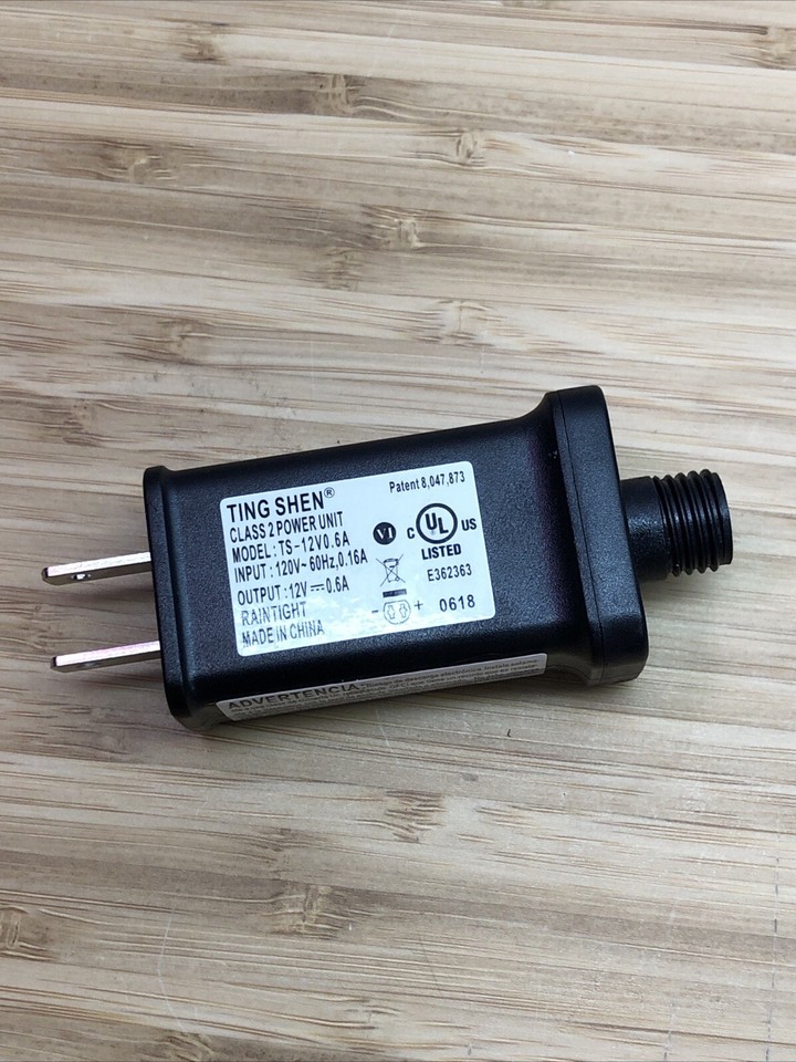Ting Shen 12V 0.6A Power Supply TS-12V0.6A LED Transformer Class 2 ...