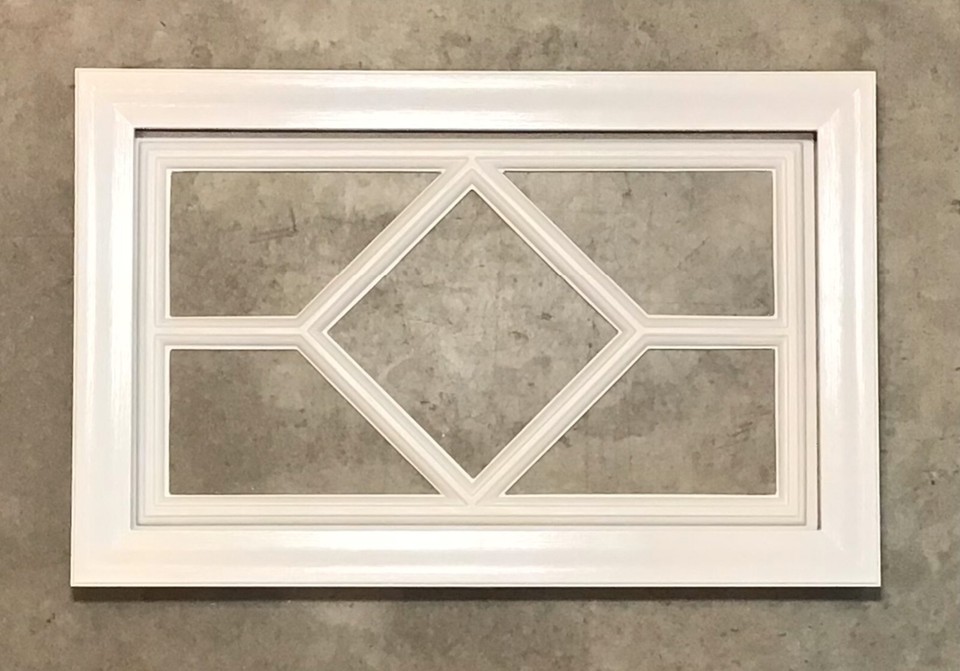 White Amarr Garage Door Window Kit Short Panel Frame Insert Grill Glass ...