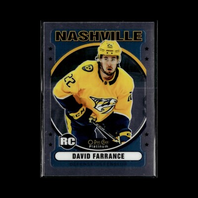 2021-22 O-Pee Chee Platinum Retro RC David Farrance R-77 Rookie ...