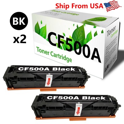 (2-Pack,Black) 202A Toner Cartridge CF500A for M475dn M475dw | eBay