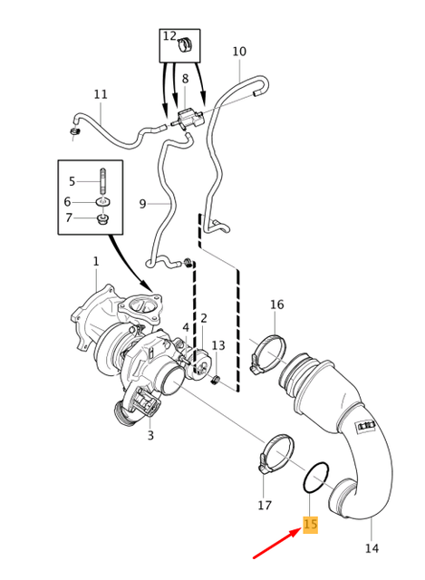 VOLVO V60 MK1 Engine Air Intake Resonator Seal 31269068 GENUINE for ...