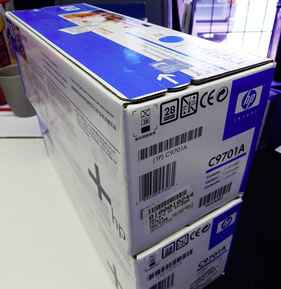 HP C9701A Cyan NEW GENUINE Toner Cartridge SEALED 1500 2500tn 1500L ...