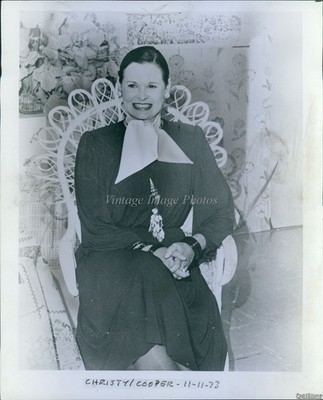 1973 Christy Cooper Vintage Portrait In Black And White 8X10 Vintage ...