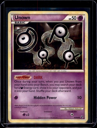 Unown Undaunted Pokémon 40/90 Uncommon NM+ | eBay