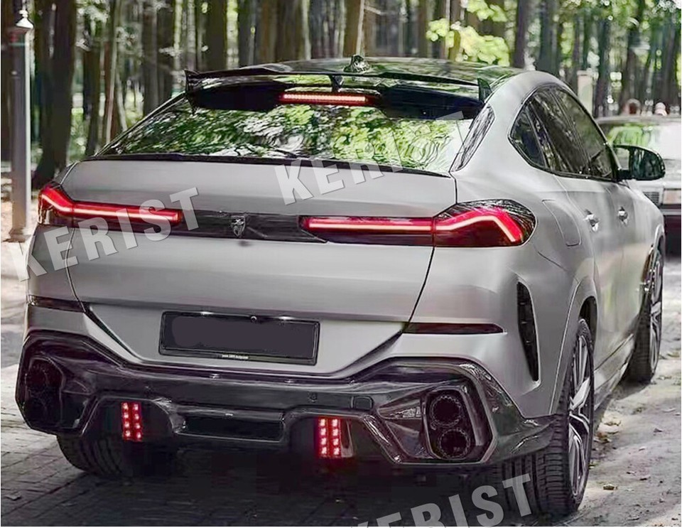 Carbon Fiber Rear Roof Spoiler Top Window Wing Lip for BMW X6 G06 M ...