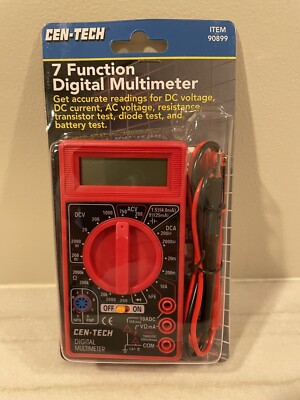 Cen-Tech 7 Function Digital Multimeter Accurate AC/DC. Item #98025 | eBay