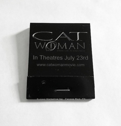 VINTAGE 2004 CATWOMAN MOVIE PROMO MATCHBOOK HALLE BERRY SHARON STONE ...
