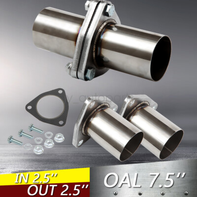 2.5" OD 3-Bolts Universal Quick Fix Exhaust Triangle Flange Repair Pipe ...