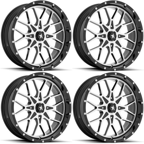 4 ATV/UTV Wheels Set 14in MSA M45 Portal Machined 4/156 10mm FXT | eBay