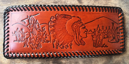 USA MADE Handmade LACED BI FOLD WALLET AMERICAN MADE Native Indigenous ...