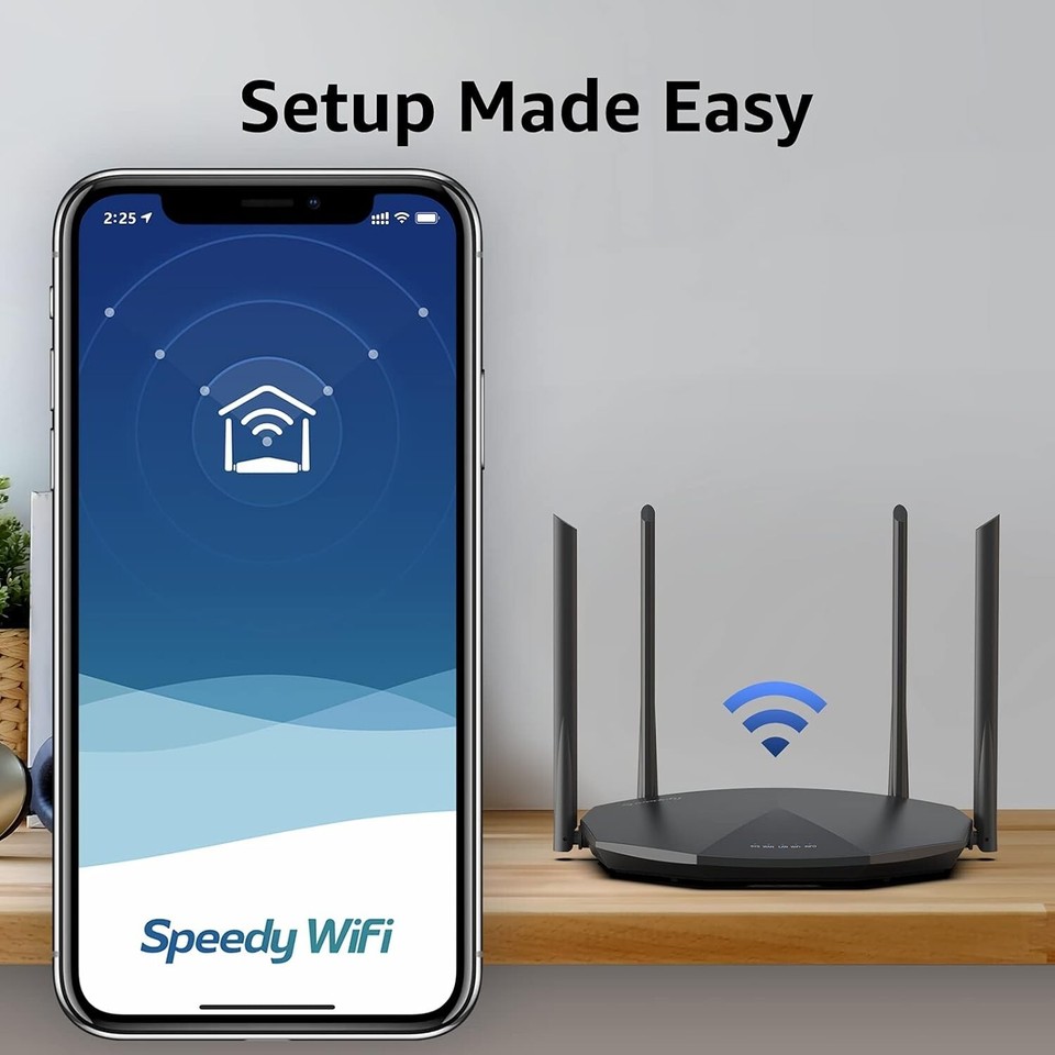 Speedefy High Speed Pro WiFi Router - Dual Band AC2100 Wireless Router ...