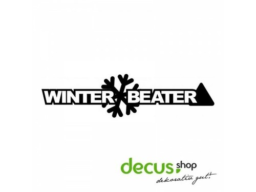 WINTER BEATER L 2554 13x3 cm // Sticker JDM Aufkleber Frontscheibe ...