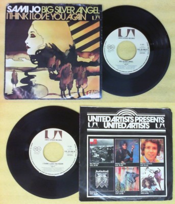 LP 45 7''SAMI JO Big silver angel I think I love you again 1973 no cd ...