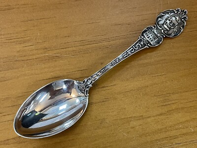 Springfield Illinois Sterling Silver Souvenir Spoon Lincoln 14.4g 0 ...