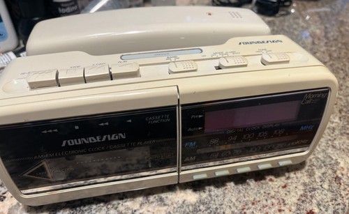Soundesign Alarm Clock AM/FM Radio Cassette Telephone Vintage 1980's ...