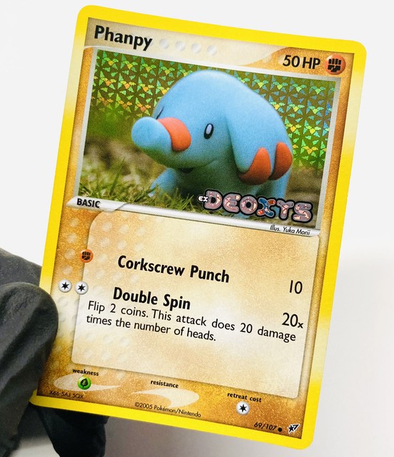Pokémon TCG Phanpy EX Deoxys 69/107 Reverse Holo Common for sale online ...