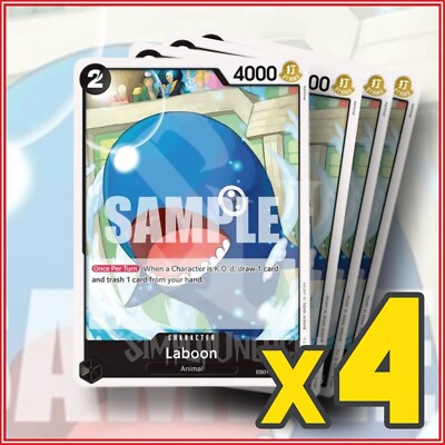 ONE PIECE TCG: LABOON Memorial Collection EB01-047 x4🔥 | eBay