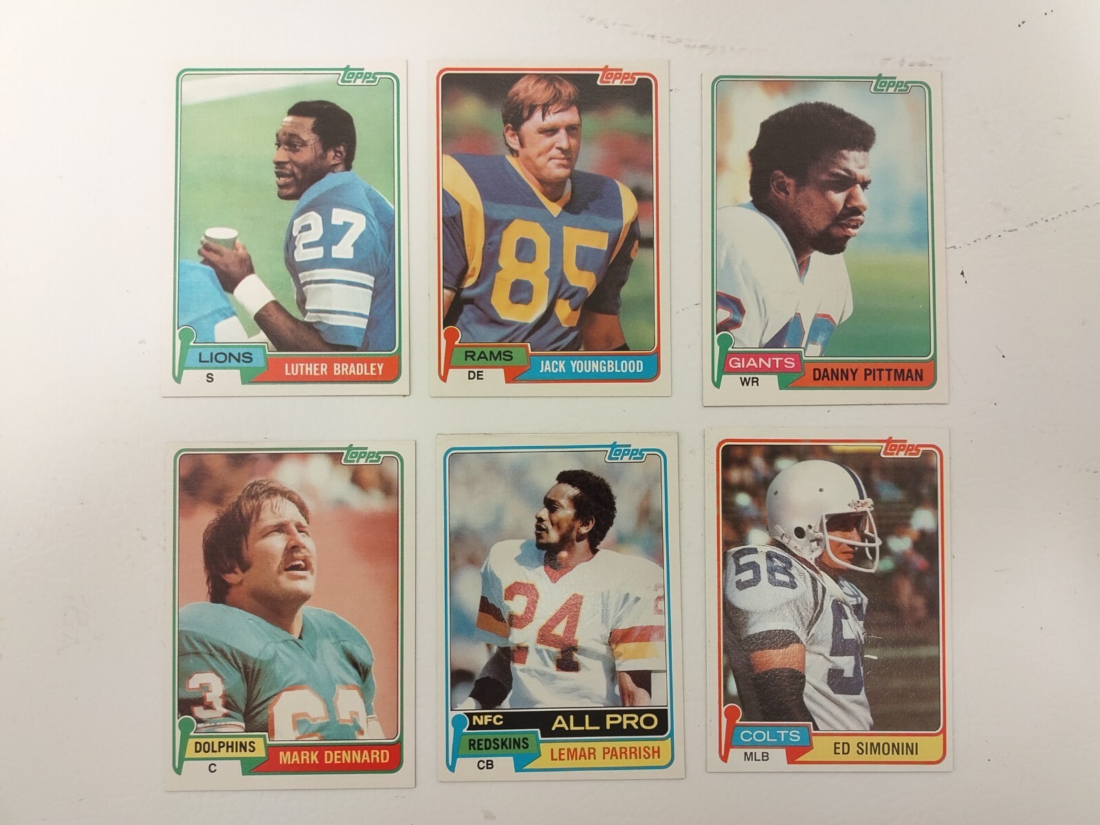 1981 Topps Football Cards Singles U-Pick #1-508 EX-Nm .25 Total ...