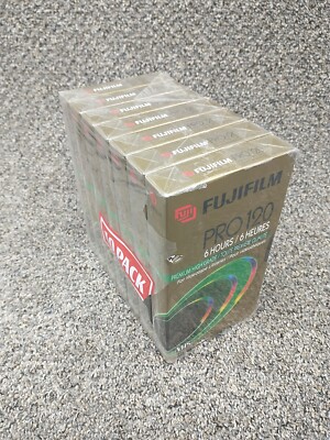 Fujifilm VHS Pro 120 Premium Video Cassette Lot of 7 Factory Sealed 6 ...