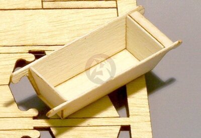 Plus Model 1/48 Big Wooden Rectangular Washtub (2 Wash Tubs) [MODEL KIT ...