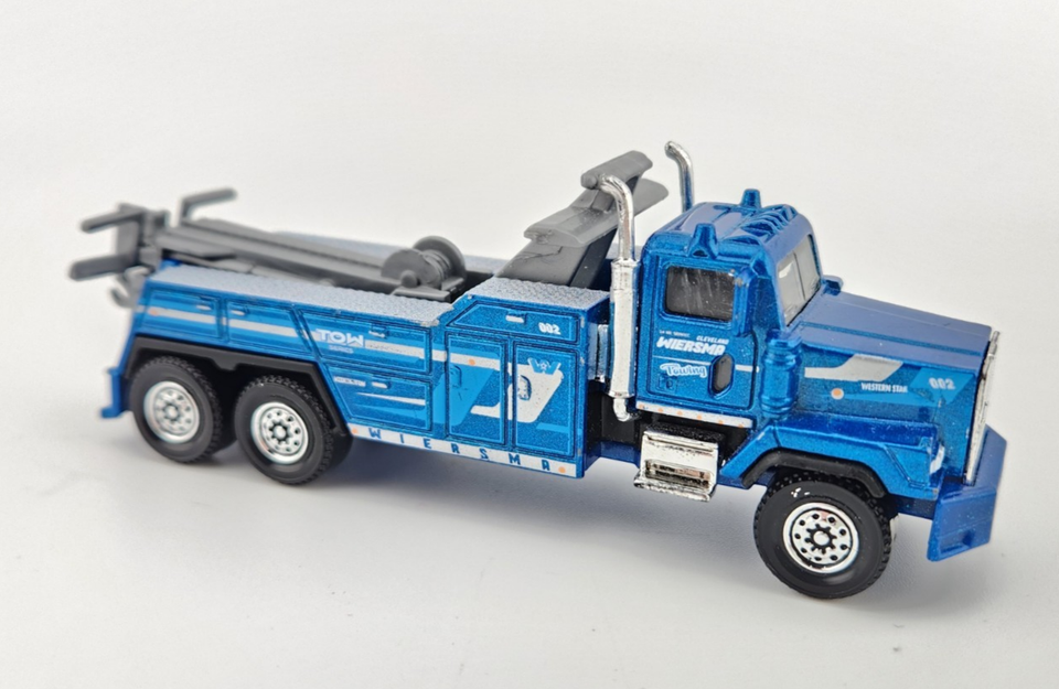 Matchbox 2008 Western Star 6900XD Wrecker Working Rigs Blue Heavy Tow ...