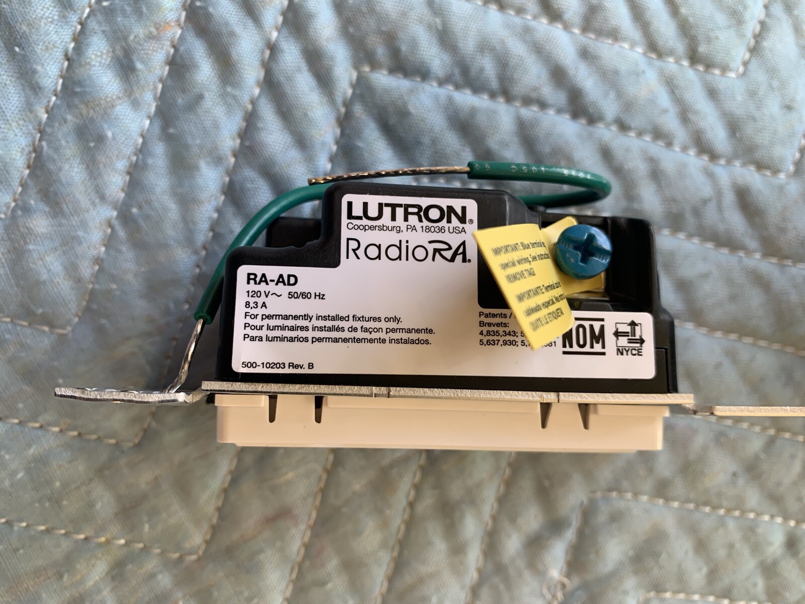 Lutron RadioRA Ra-ad-wh Accessory Dimmer 3 Way Multi Location Light ...