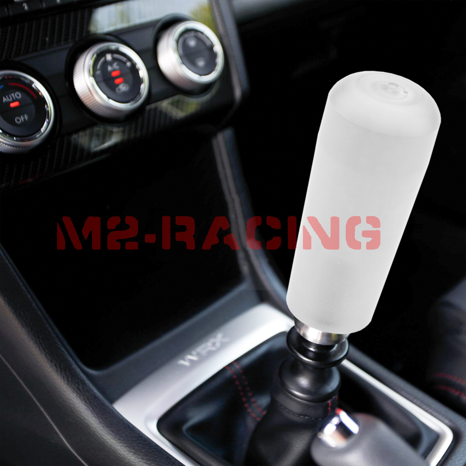White Shift Knob Stick Frosted Matte Crystal Bubble Long Throw Gear ...