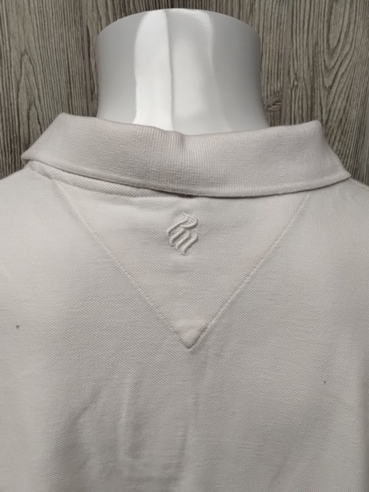 Roca Wear Shirt Mens 3XL Polo White Big Yellow Logo Casual Fun ...