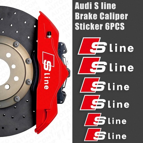 Audi S line Sport Car Wheels Brake Caliper Sticker Decal Logo ...