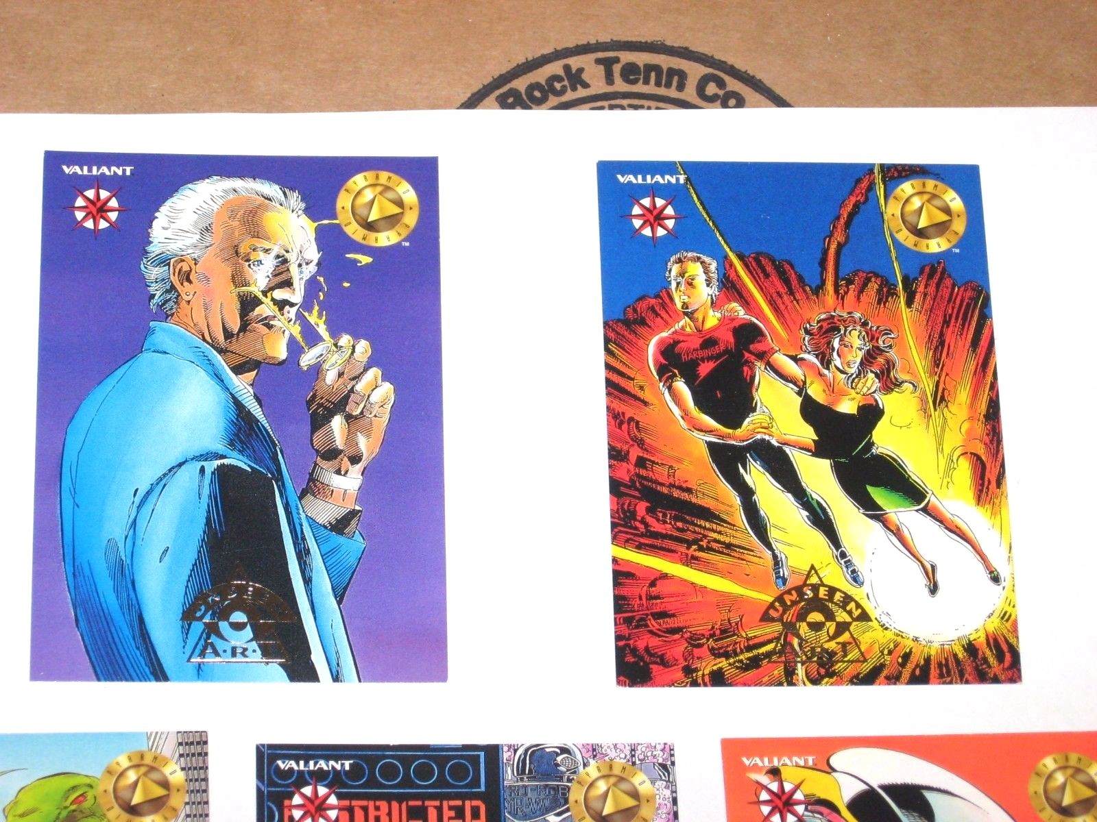 1993 The Valiant Era: A History 9 Card INSERT Set Unseen Art BLOODSHOT ...