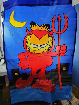 Vintage 1995 Garfield The Cat Decorative Flag 28 X 44 New | eBay