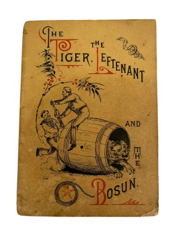 1886 PRUDENTIAL INSURANCE rare antique comic book~ TIGER THE LEFTENANT ...