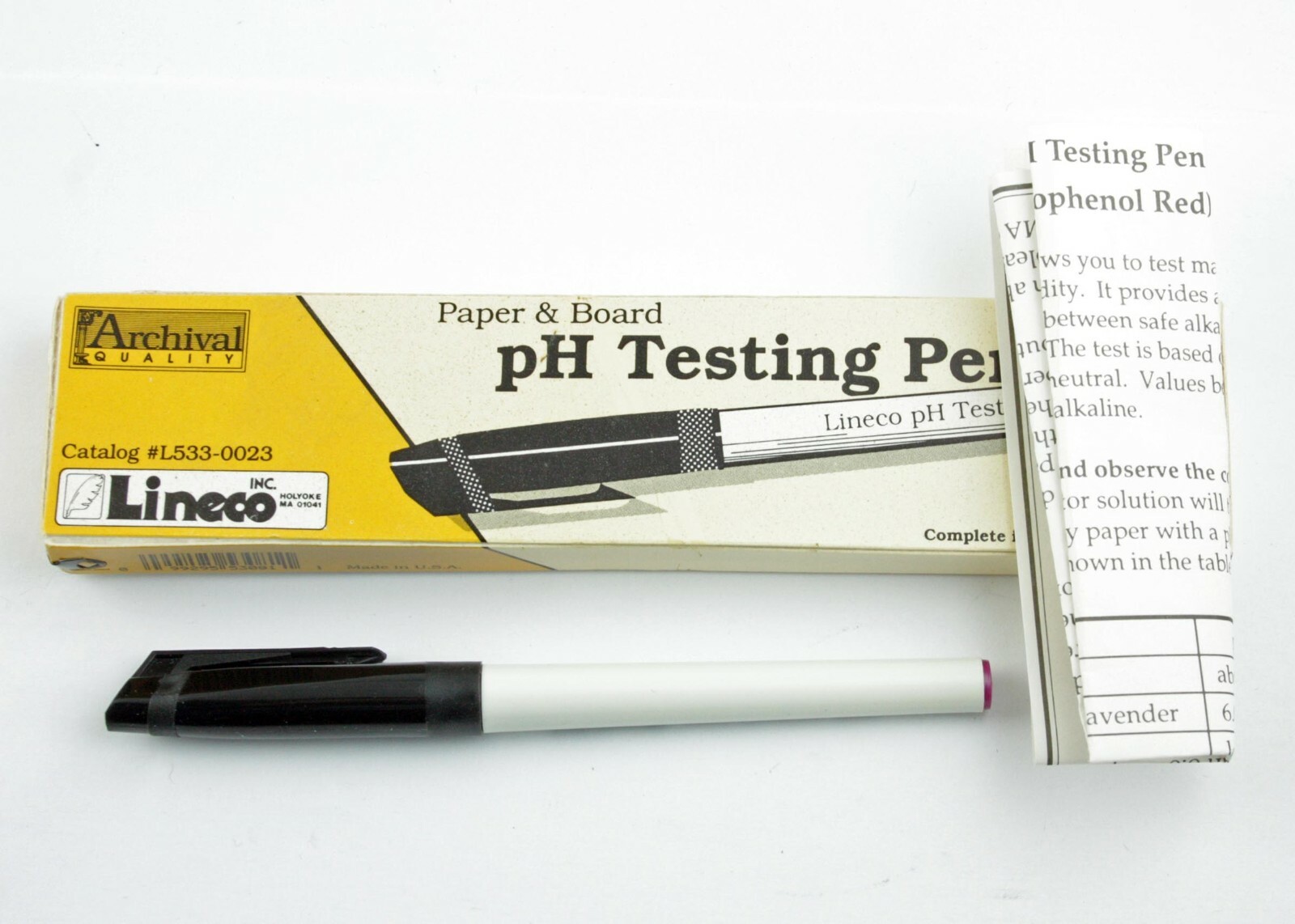 Lineco pH Testing Pen - for Paper & Board In Box w/Instructions - As-Is ...